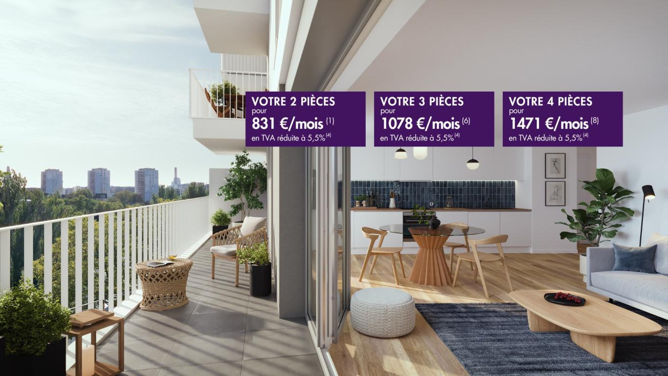 Rive Nature : programme immobilier neuf à Villeneuve-la-Garenne